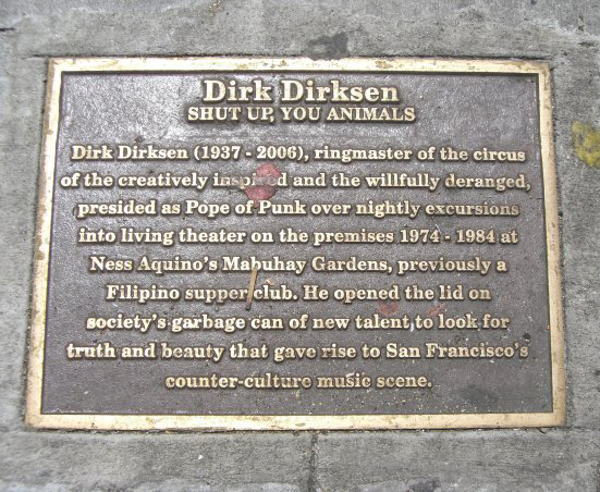 Dirk Dirksen Pope of Punk Gets Street Named After Him - Chuck Sperry