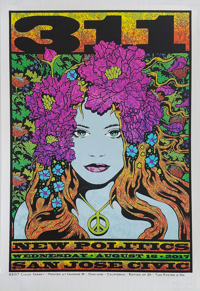 311 San Jose Poster by Chuck Sperry - Chuck Sperry