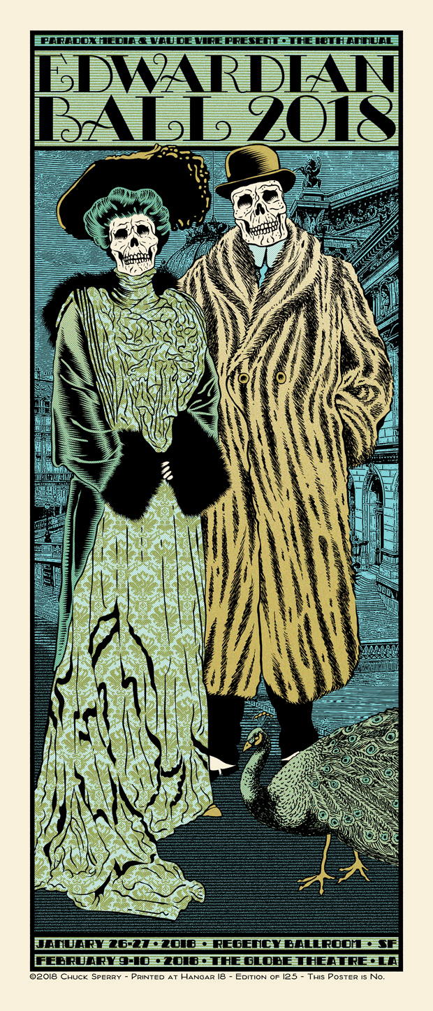 Edwardian Ball 2018 Poster - Chuck Sperry