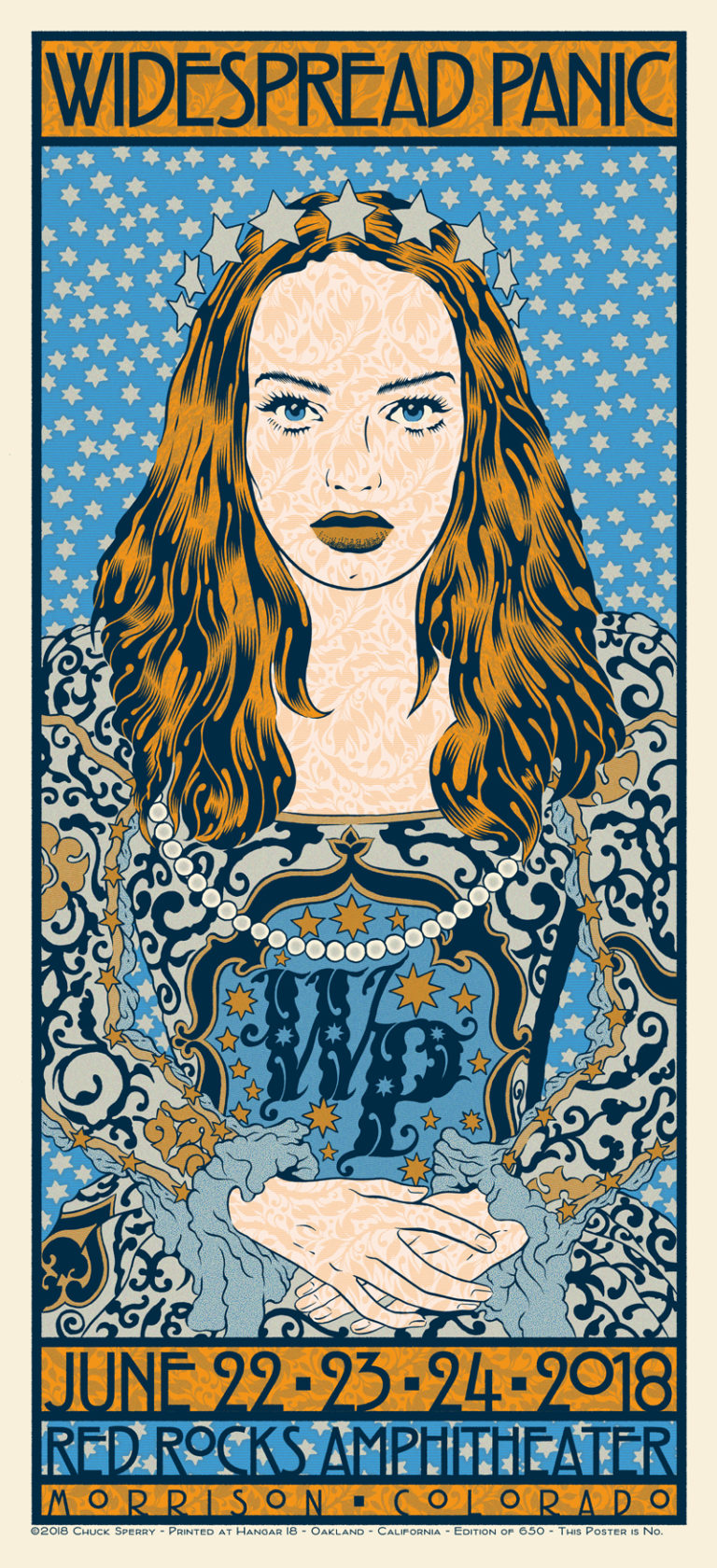 Widespread Panic Red Rocks Poster Release - Chuck Sperry