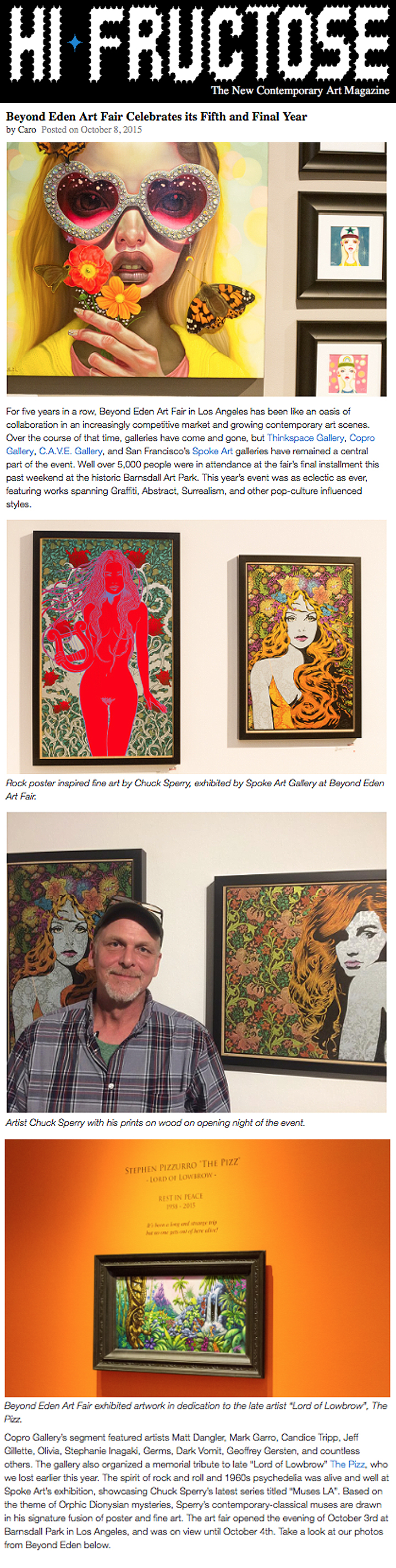 Hi-Fructose: Spoke Art Showcases Sperry's "Muses LA" at "Beyond Eden ...